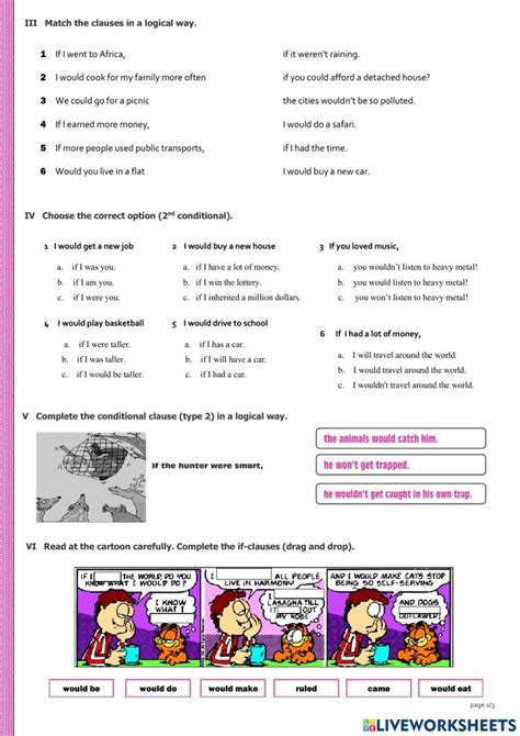 Conditional Type Interactive Worksheet Teaching English Grammar English As A Second