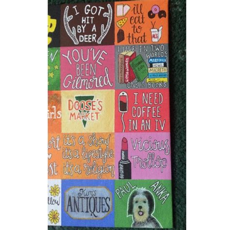 Gilmore Girls Painting Canvas Board Etsy