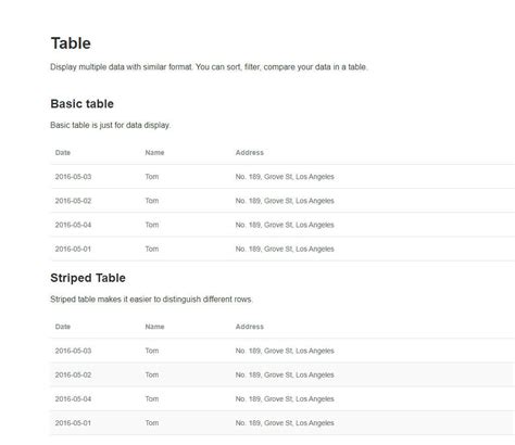 Element Ui Widget Library Axureboutique