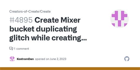 Create Mixer Bucket Duplicating Glitch While Creating Soap · Issue