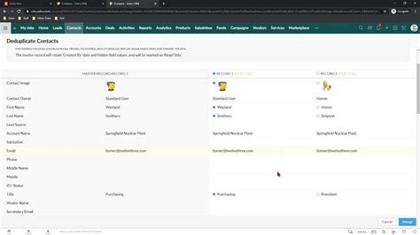 How To Merge Duplicate Records In Zoho Crm Youtube