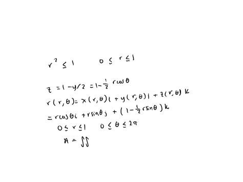 Use A Parametrization To Express The Area Of The Surface As A Double