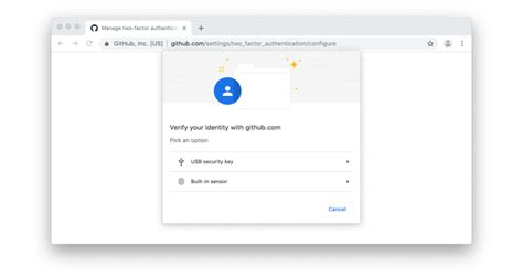 github supports web authentication webauthn for security keys the github blog