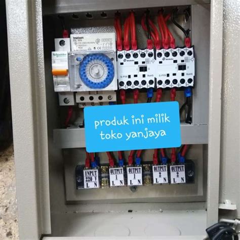 Promo Panel Otomatis Timer Double Kontaktor 20a Panel Timer Theben Terbaik Diskon 7 Di Seller