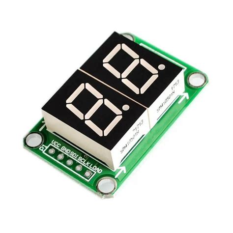 módulo display 7 segmentos 2 dígitos 74hc595 vermelho bit maker