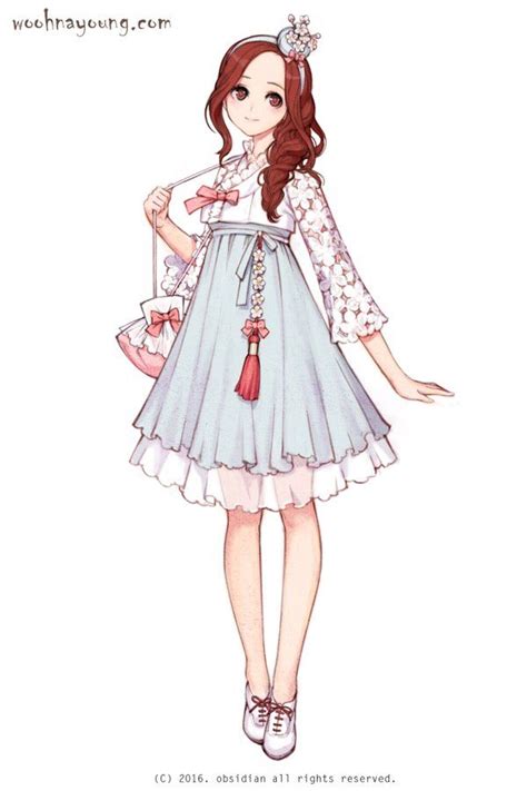 Cherry Blossom Hanbok ชุด ชุดเด็กผู้หญิง ชุดเกาหลี