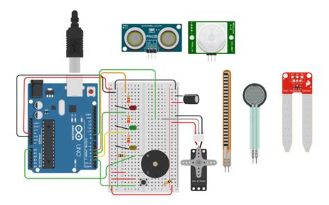 Circuit Design Knock Lock Tinkercad