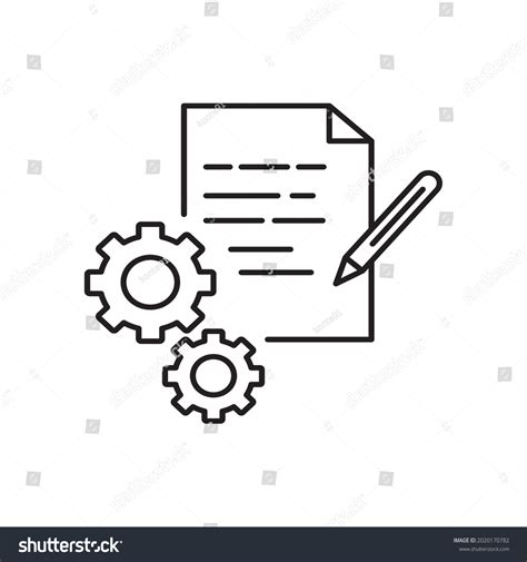 Setting Icons Symbol Vector Elements Infographic Stock Vector Royalty