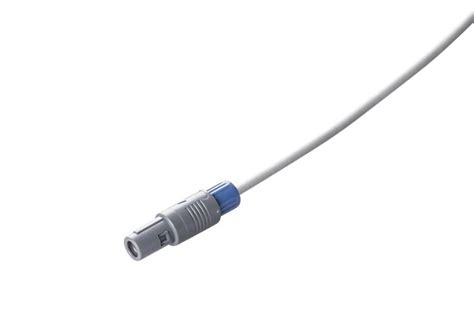 A White And Blue Cable On A White Background
