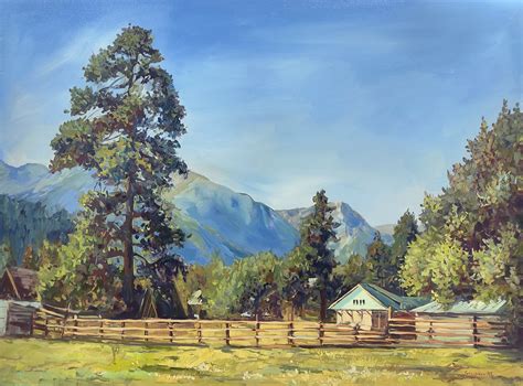 Купить картину Горная деревня в Москве от художника Сотникова Оксана