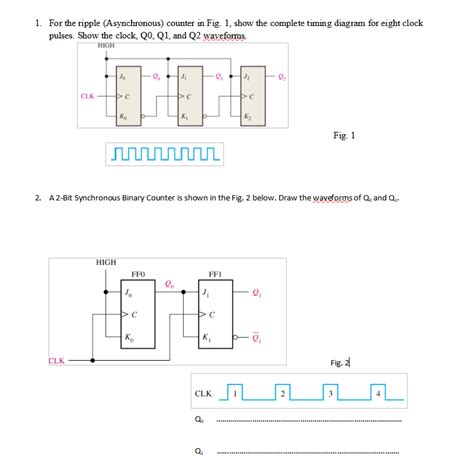 Solved For The Ripple Asynchronous Counter In Fig Chegg