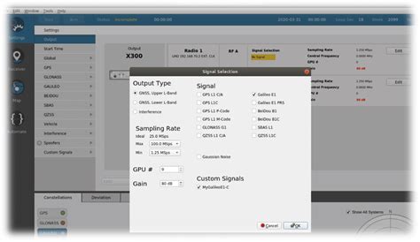 creating custom signals safran navigation and timing