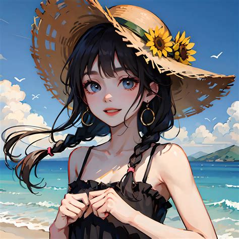 海边少女 无界ai