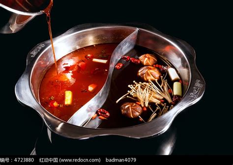 鸳鸯菌汤锅底 火锅锅底 菌汤 清油捞高清图片下载 红动中国