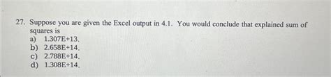 Solved Summary Output Anova Figure 4127 Suppose You Are