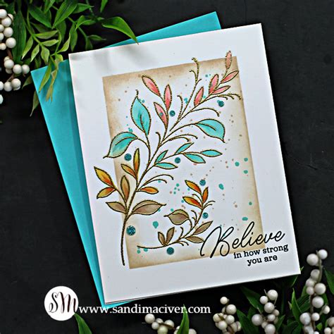 New Card Making Video Simple Layered Stenciling Sandi Maciver Card Making And Paper