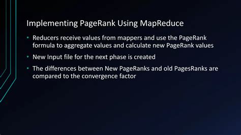 Implementing Page Rank Algorithm Using Hadoop Map Reduce Pptx