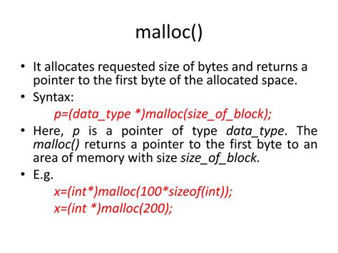 Dynamic Memory Allocationdma Ppt