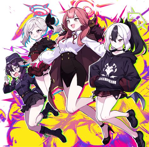 Kayoko Aru Mutsuki And Haruka Blue Archive Drawn By Shigatsu Shizuki Danbooru