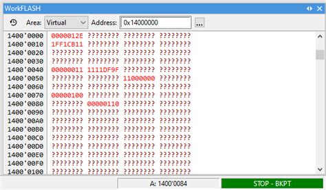 Arm Cortex Cypress Traveo Ii Reading From A Work Flash Results In Random Data Tasking