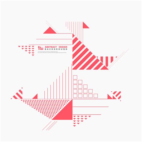 Abstract Red Textured Triangular Shapes Pattern 678356 Vector Art At
