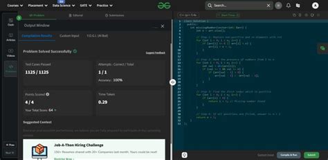 Geekstreak2025 Codingchallenge Problemsolving Geeksforgeeks