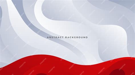 Premium Vector Modern Abstract Geometric Red White Background With Shadow Suit For Business