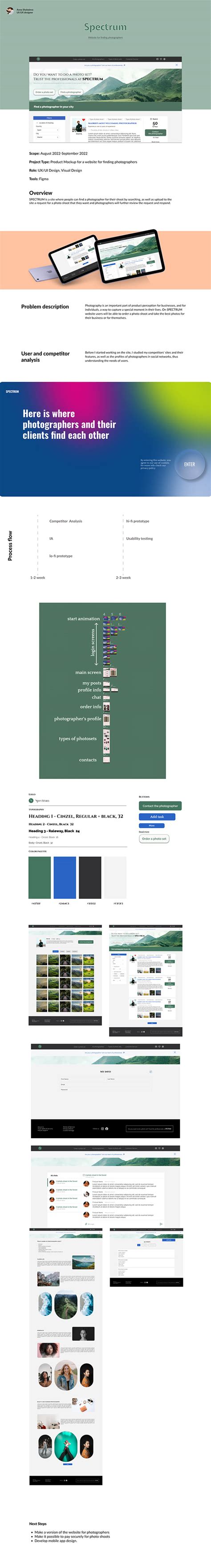 Spectrum UI UX Design On Behance Spectrum UI UX Design On Behance
