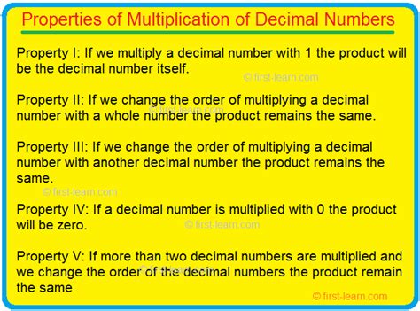 Multiplication Of A Decimal By A Decimal Multiplying Decimals