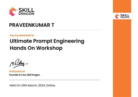 Praveen Kumar T On Linkedin Skilldragonacademy Engineeringworkshop Gratitude