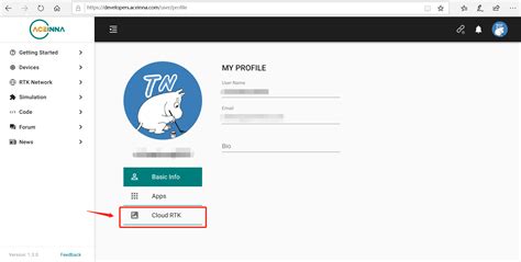 api key generation — aceinna openrtk developer manual documentation