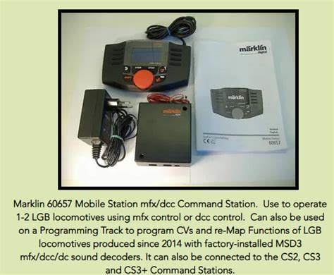 Mfxdcc Control System Marklin Mobile Station Ii G Scale Model