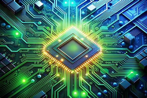 Hard Disk Technology Chip On Circuit Board Premium Ai Generated Image