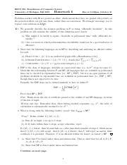 Hw6 Pdf EECS 376 Foundations Of Computer Science University Of Michigan Fall 2018 Homework 6