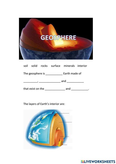 Geosphere Free Interactive Worksheets 1592007