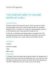 Understanding Cell Size Regulation In Biology Course Hero