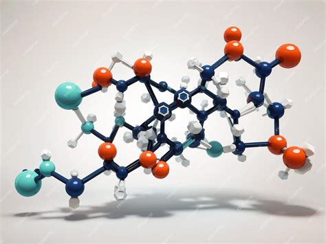 Premium Ai Image Ethereal Chemistry 3d Flat Model Of Ethyl Formate Molecular Structure