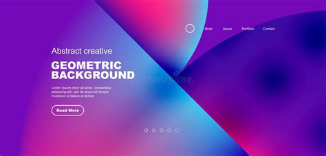 Creative Geometric Abstract Background Design Stock Vector Illustration Of Light Fluid 268089992