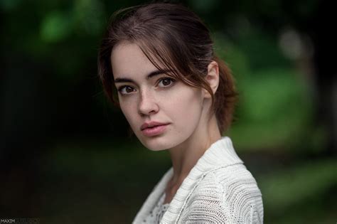 Wallpaper Face Women Model Long Hair Fashion Lidia Savoderova