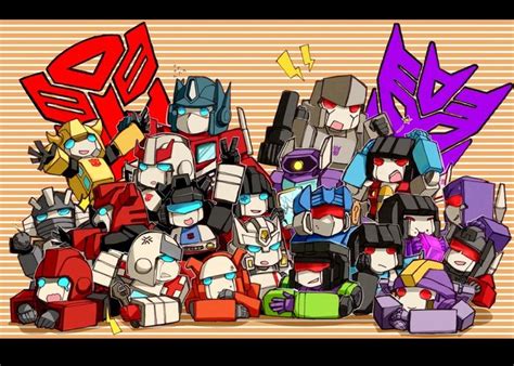 Chibi Bots And Cons Transformers Artwork Transformers Art Transformers Comic