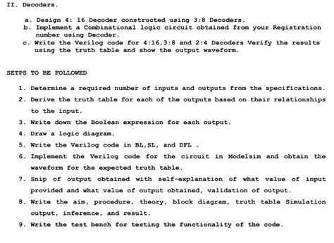Solved Ii Decoders A Design 4 16 Decoder Constructed
