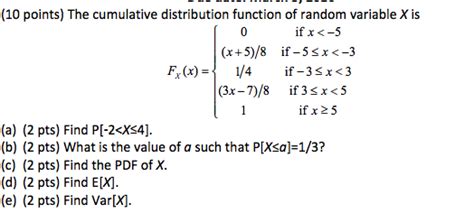 solved the cumulative distribution function of random
