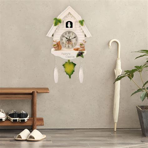 часы с кукушкой настенные детская комната птица маятниковые часы купить по низкой цене в