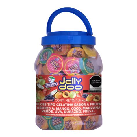 Intercandy Jelly Doo Vitrolero Mini Gelatina Vitrolero Con 100 Piezas