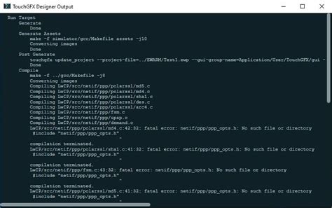 Solved Lwif Touchgfx Compile And Link Ok Stmicroelectronics Community