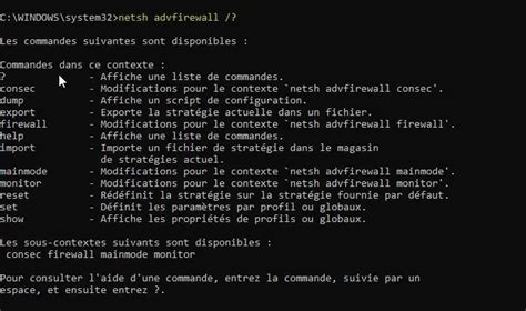 Netsh Advfirewall Configurer Pare Feu Windows Defender En Invite De Commandes