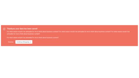 Bootstrap 4 Alert Messages With Dismiss And Continue Button