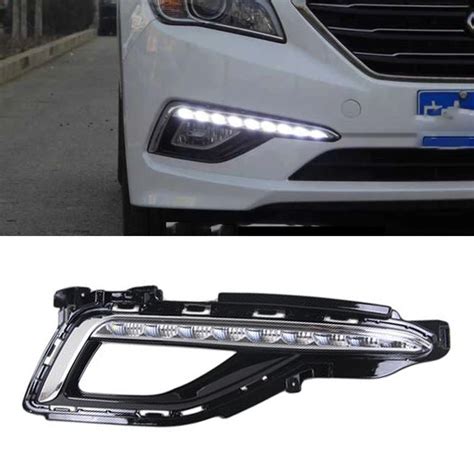 Дневные ходовые огни Hyundai Sonata LF ДХО соната лф 2015 2016 2017: 4 ...