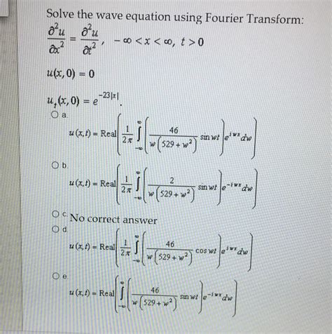 Answered Solve The Wave Equation Using Fourier… Bartleby