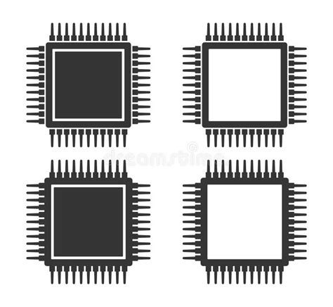 Ai Cpu Gpu Microchip Icon Machine Learning Micro Chip Symbol Ml